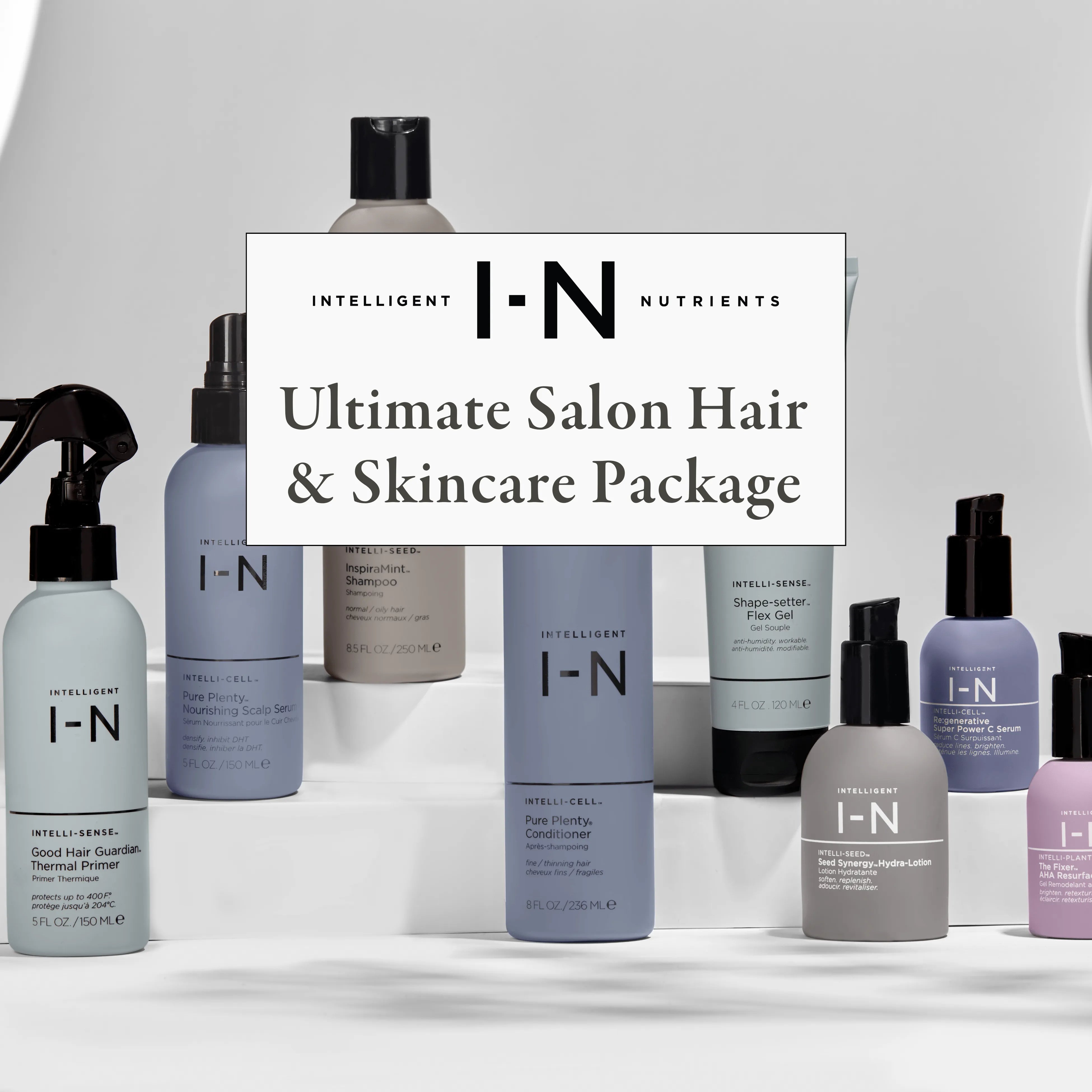 Intelligent Nutrients | Ultimate Salon Haircare and Skincare Package ...