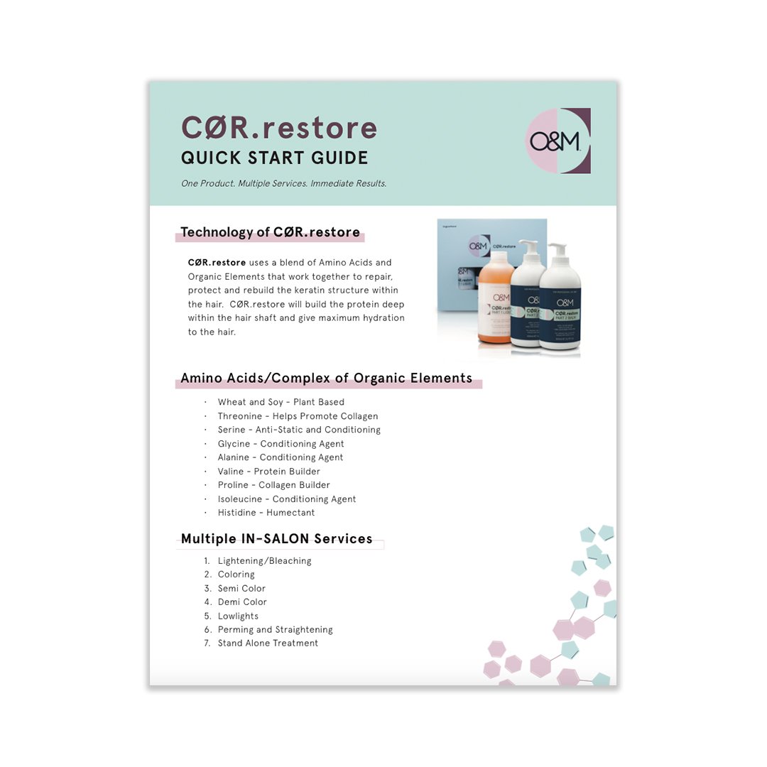 CØR.restore Quick Start Guide – Simply Organic Beauty